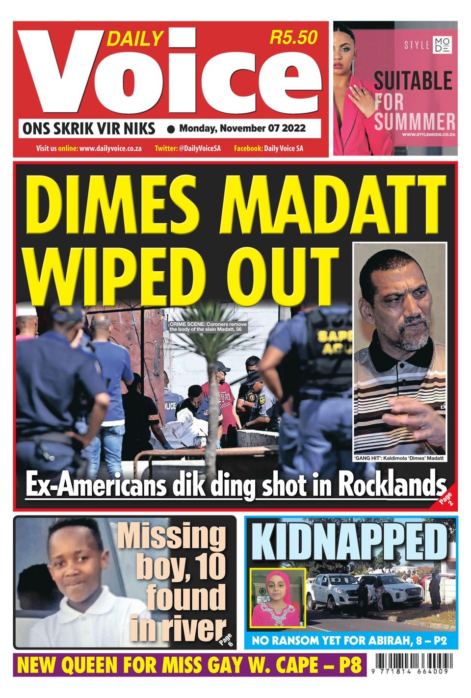 Daily Voice-November 07, 2022 Newspaper - Get your Digital Subscription