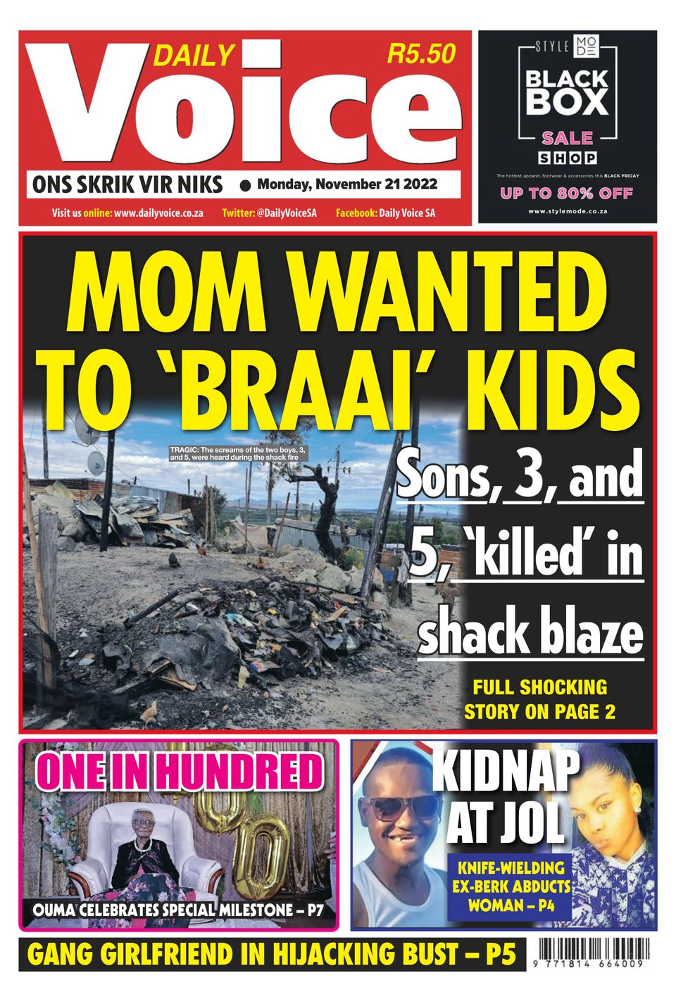 Daily Voice-November 21, 2022 Newspaper - Get your Digital Subscription