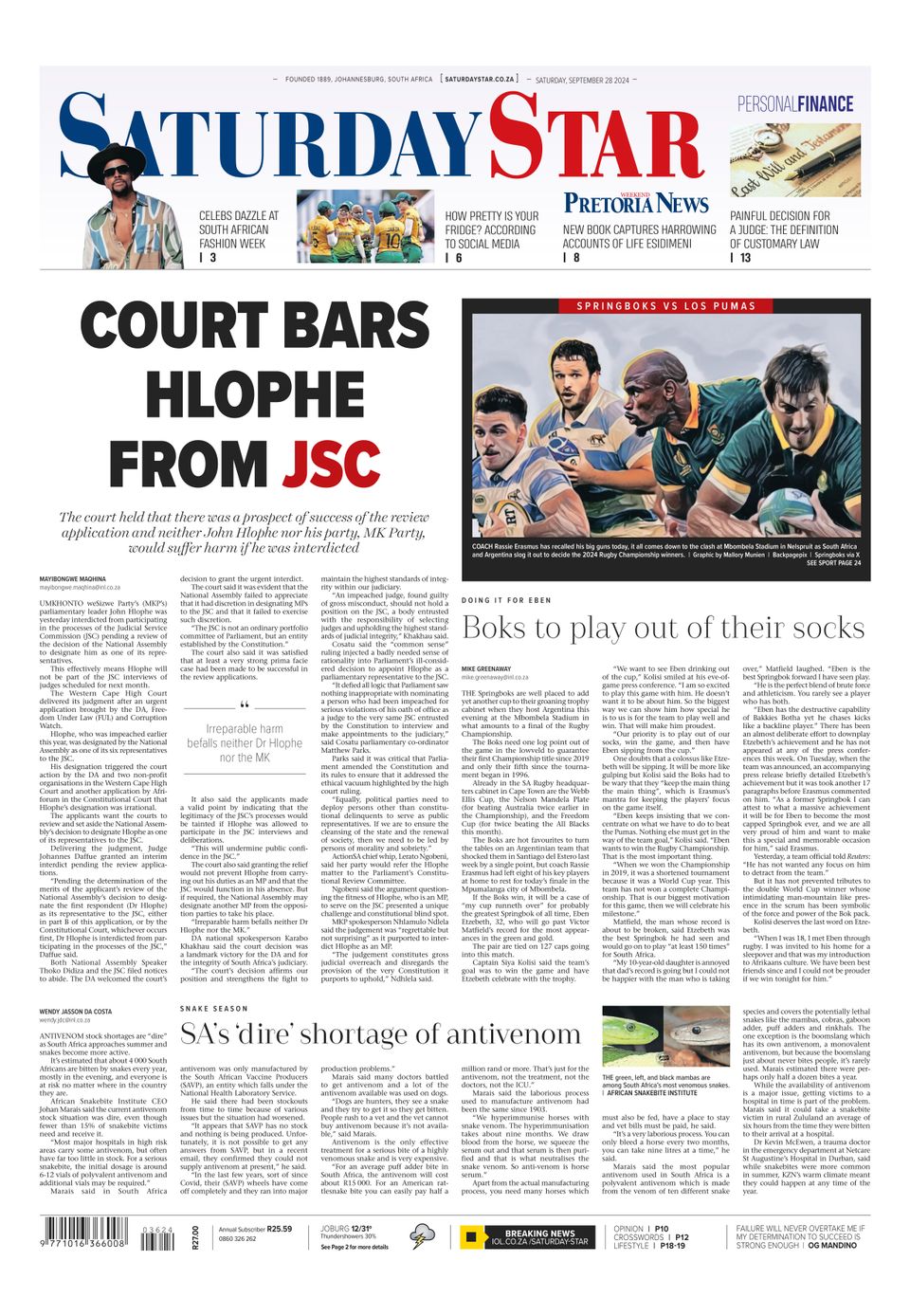 Saturday Star Newspaper - Get your Digital Subscription