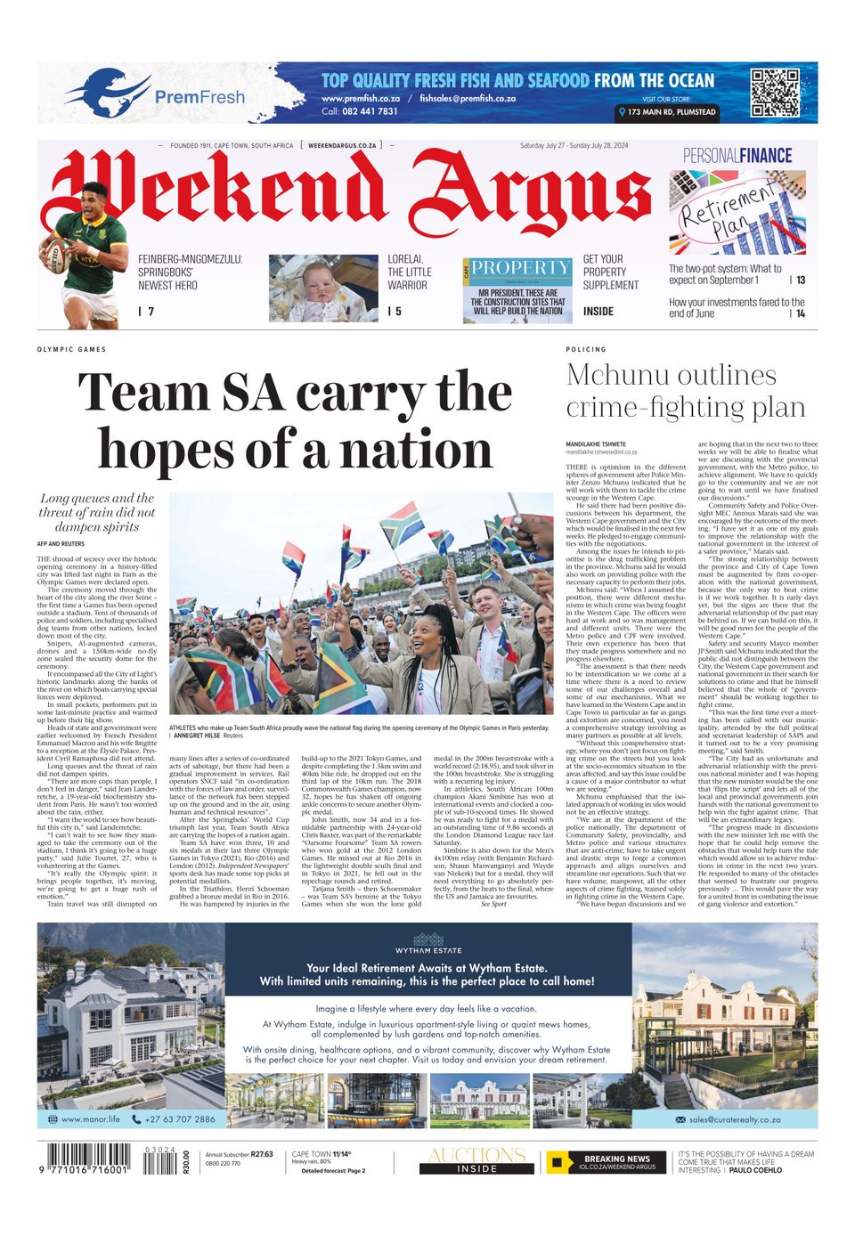 Weekend Argus on Saturday Newspaper - Get your Digital Subscription