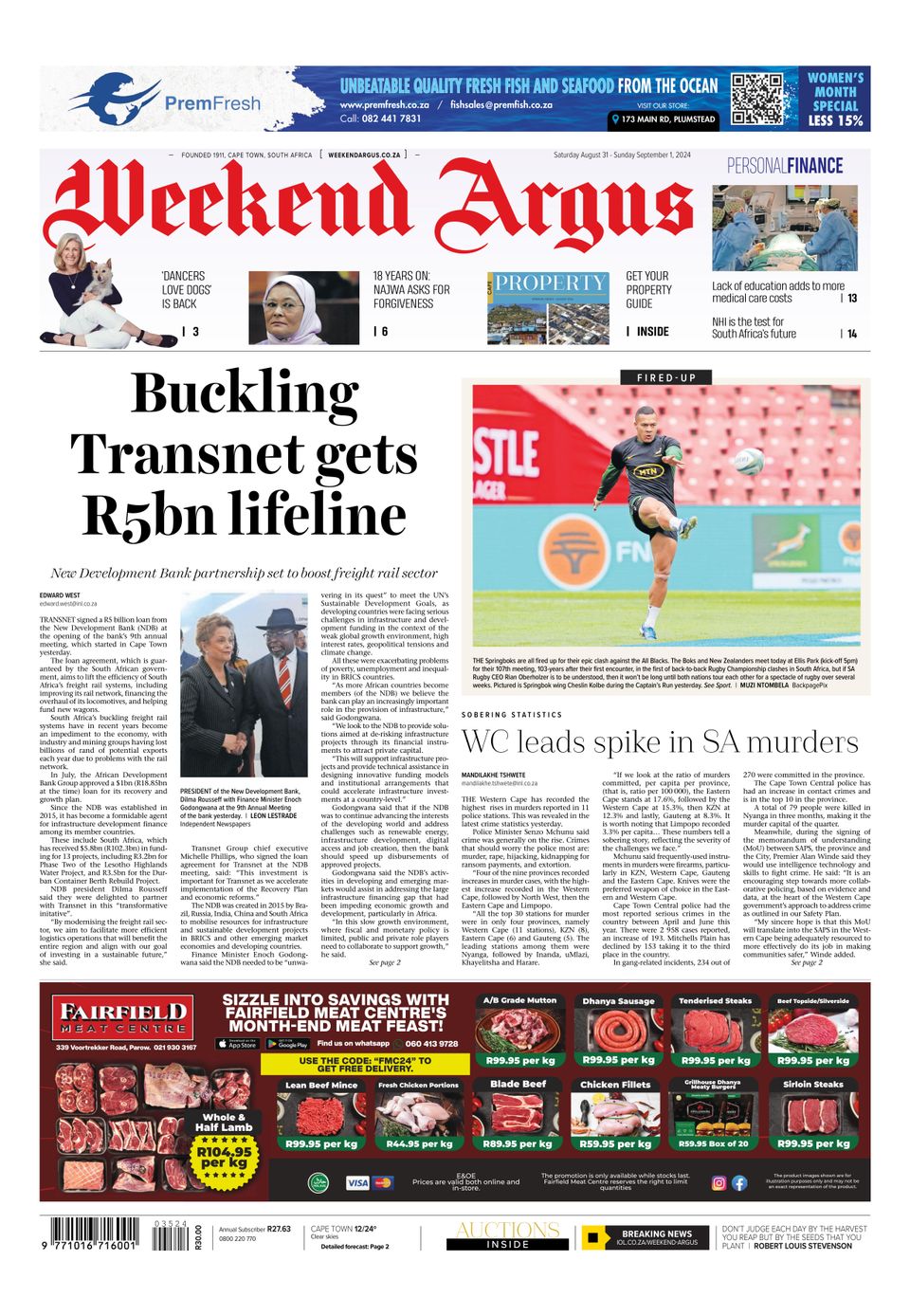 Weekend Argus on Saturday Newspaper - Get your Digital Subscription