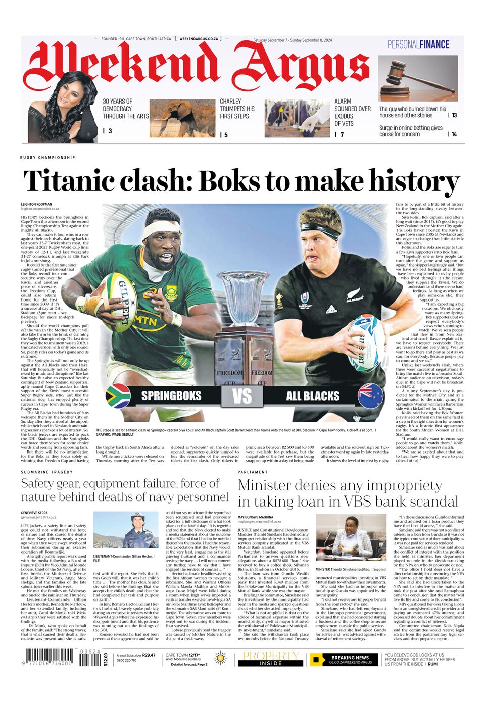 Weekend Argus on Saturday Newspaper - Get your Digital Subscription