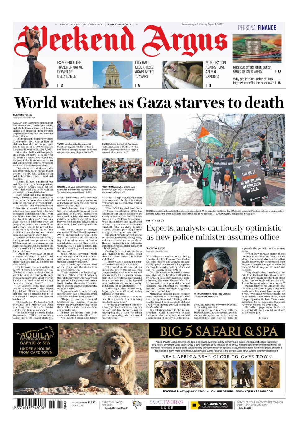 Get digital access to Weekend Argus on Saturday Newspaper | Magzter.com