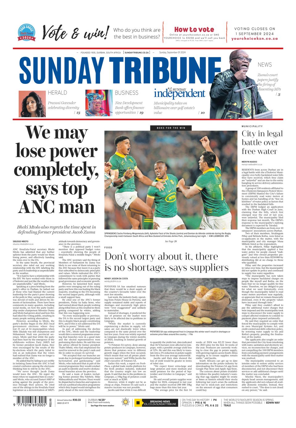Sunday Tribune Newspaper - Get your Digital Subscription