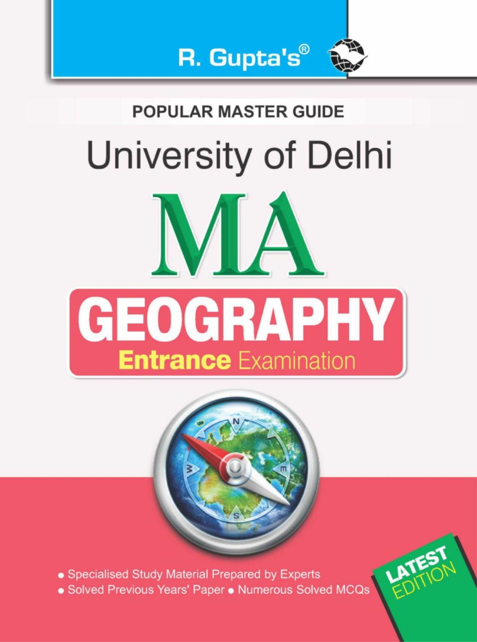 Delhi University (DU) M.A. (Geography) Entranct Exam Guide Magazine