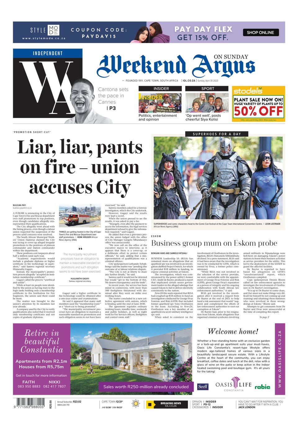 Get digital access to Weekend Argus on Sunday Newspaper | Magzter.com