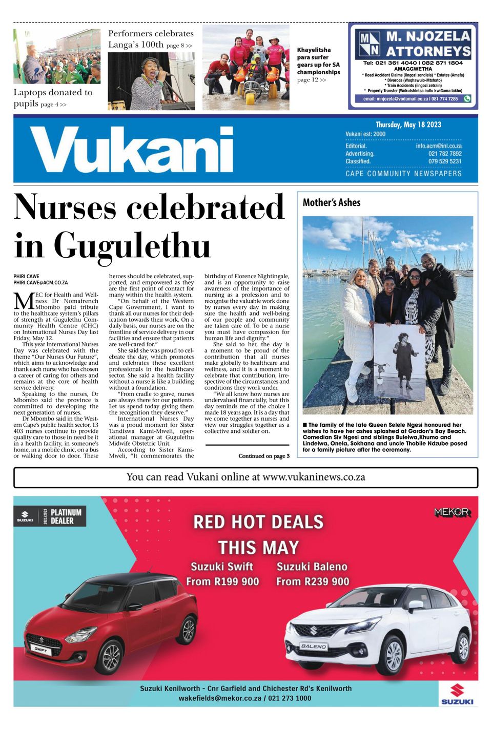 Get digital access to Vukani - May 18, 2023 issue | Magzter.com