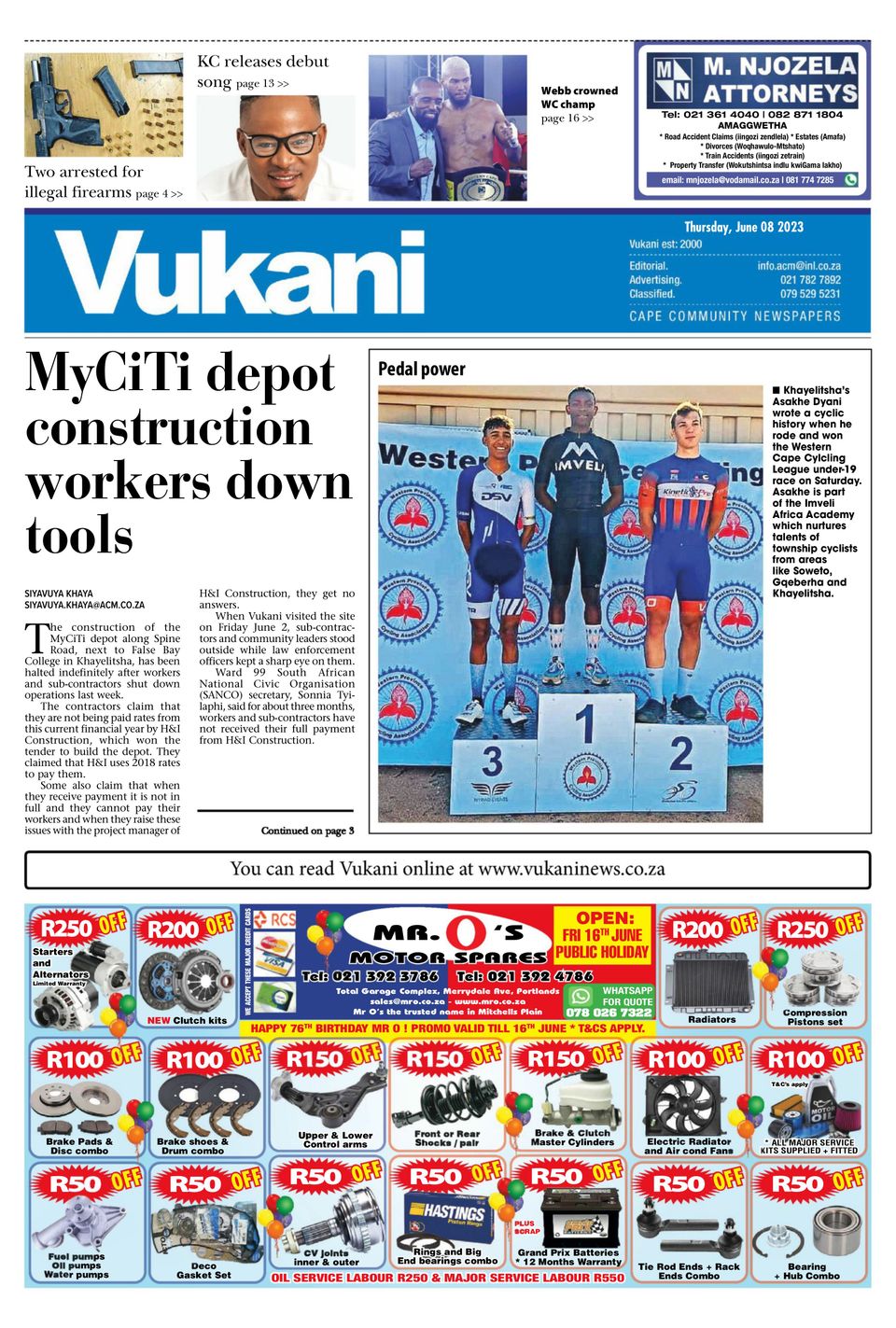Get digital access to Vukani - June 08, 2023 issue | Magzter.com