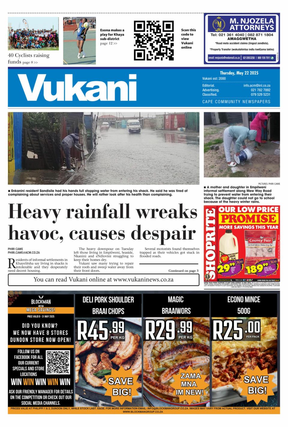 Get digital access to Vukani - May 22, 2025 issue | Magzter.com