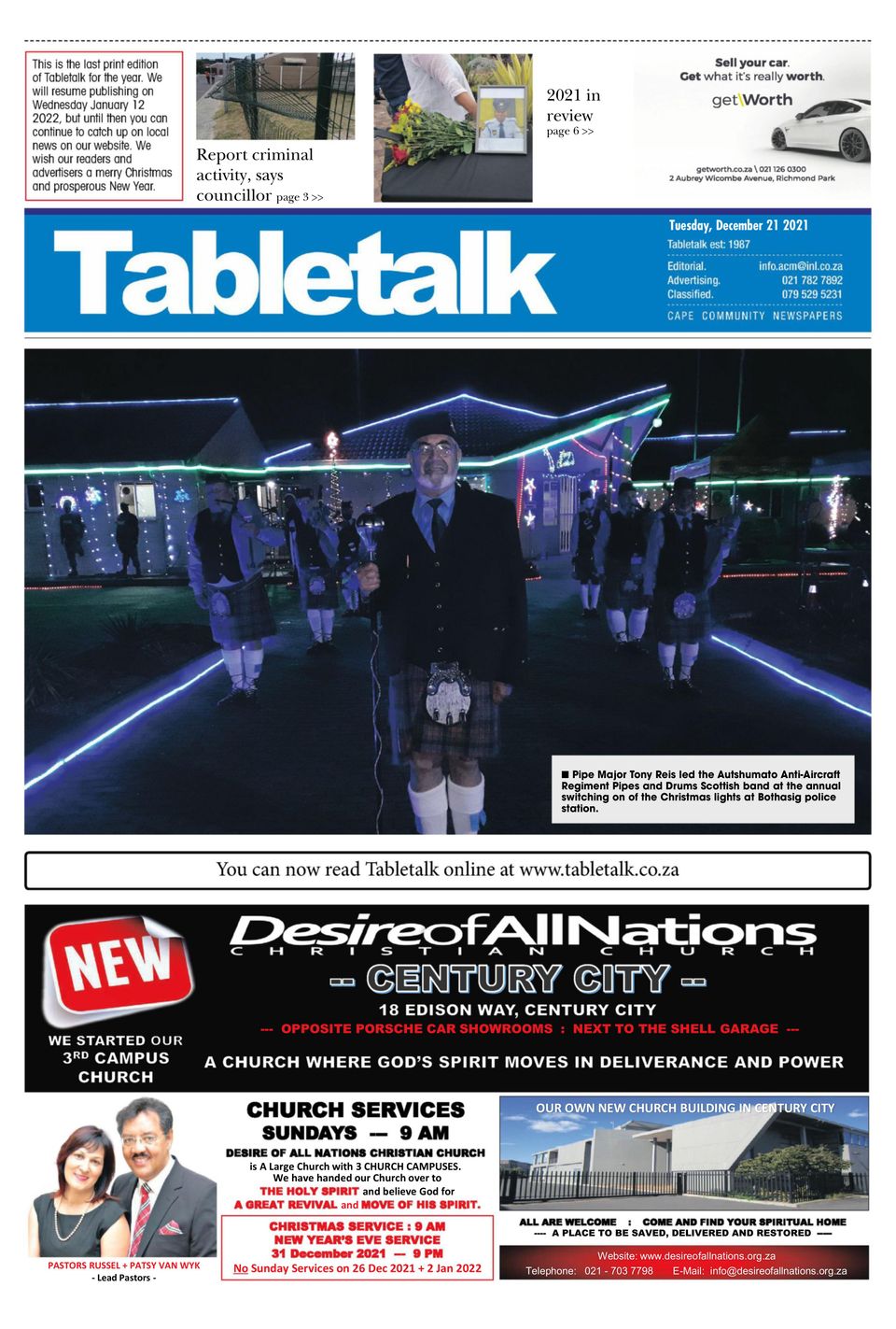 Stanger Weekly-December 21, 2021 Newspaper - Get your Digital Subscription