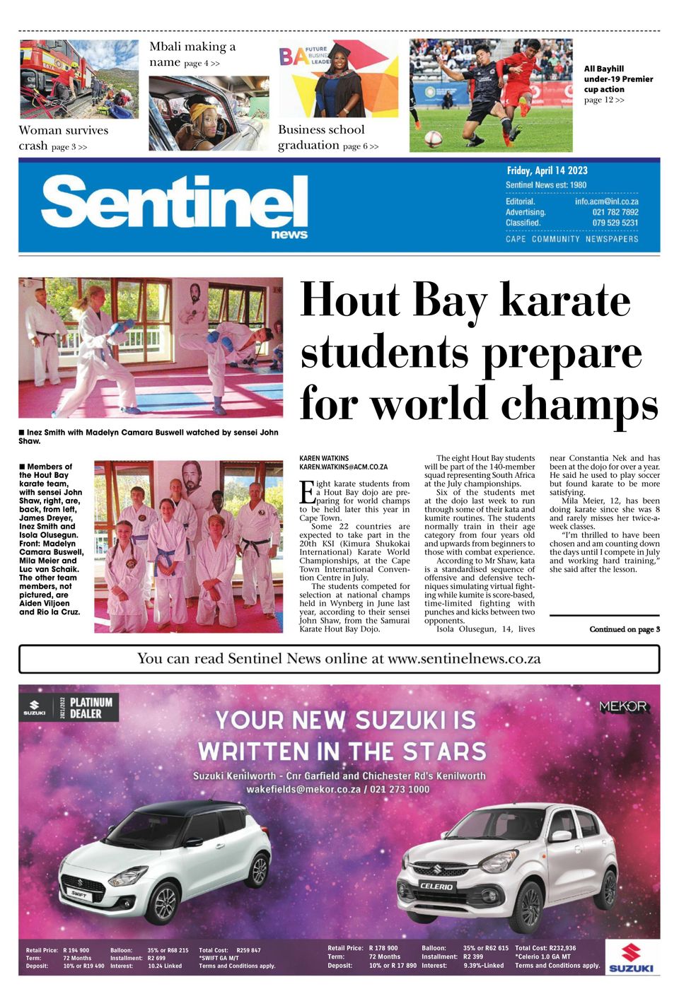Sentinel News-April 14, 2023 Newspaper - Get your Digital Subscription