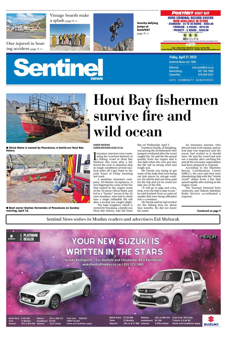 Get digital access to Sentinel News - April 21, 2023 issue | Magzter.com