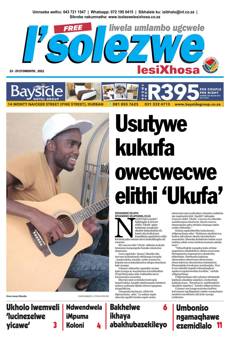 Get digital access to Isolezwe lesiXhosa - September 23, 2021 issue | Magzter.com