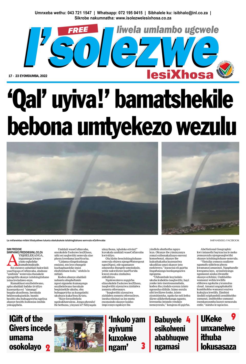 Get digital access to Isolezwe lesiXhosa - February 17, 2022 issue ...