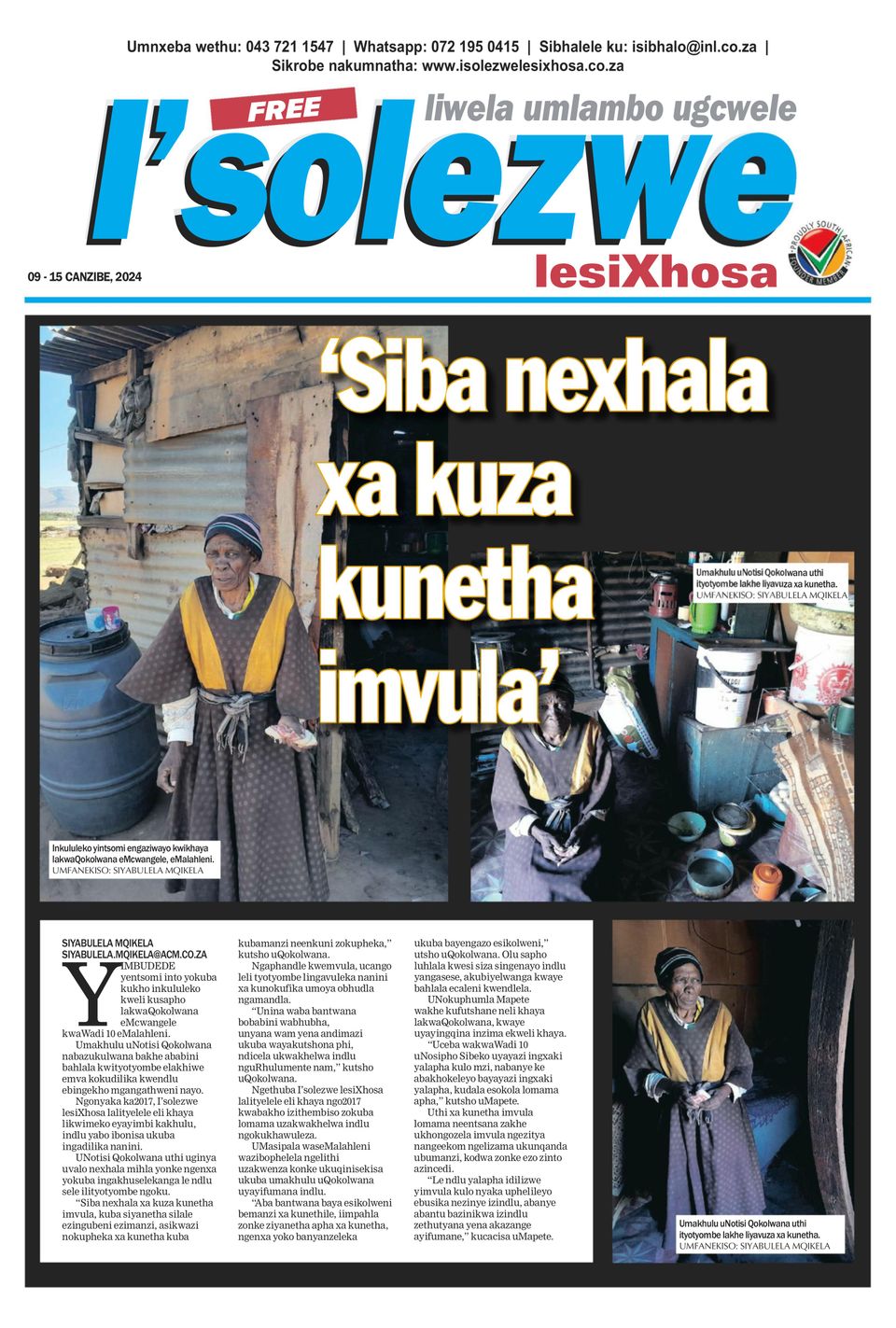 Get digital access to Isolezwe lesiXhosa - May 09, 2024 issue | Magzter.com