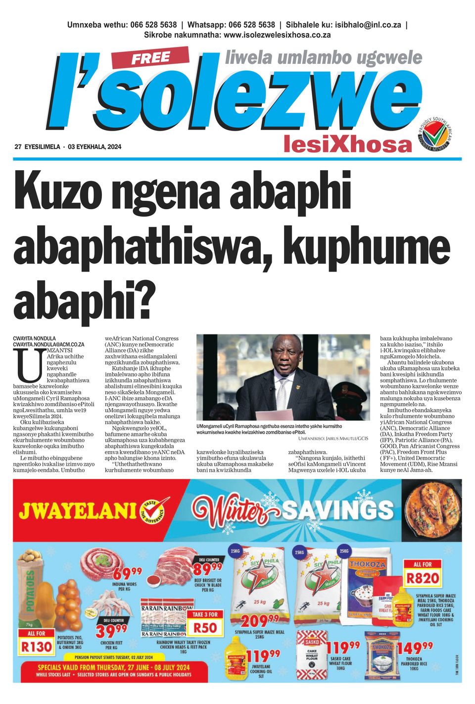 Isolezwe lesiXhosa Newspaper - Get your Digital Subscription