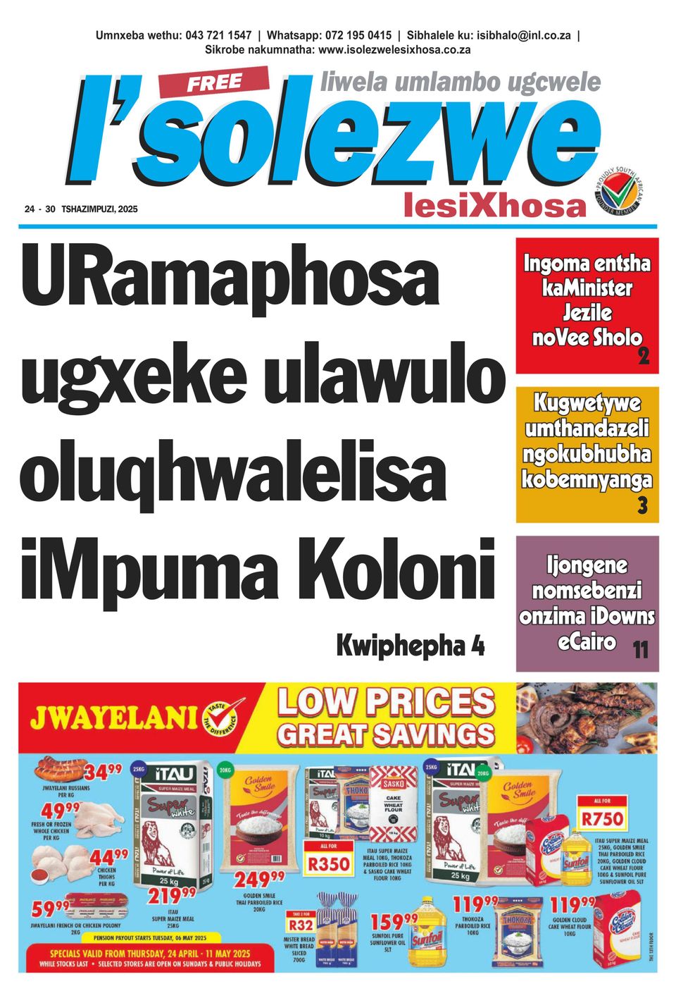 Get digital access to Isolezwe lesiXhosa Newspaper | Magzter.com