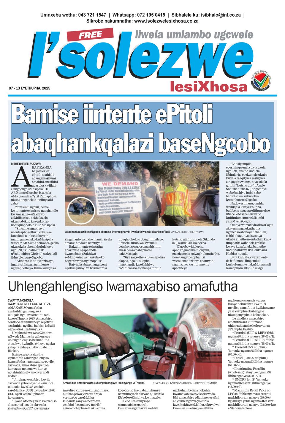 Get digital access to Isolezwe lesiXhosa Newspaper | Magzter.com