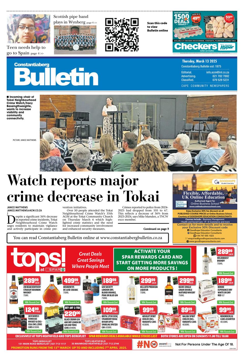 Get digital access to Constantiaberg Bulletin - March 13, 2025 issue ...