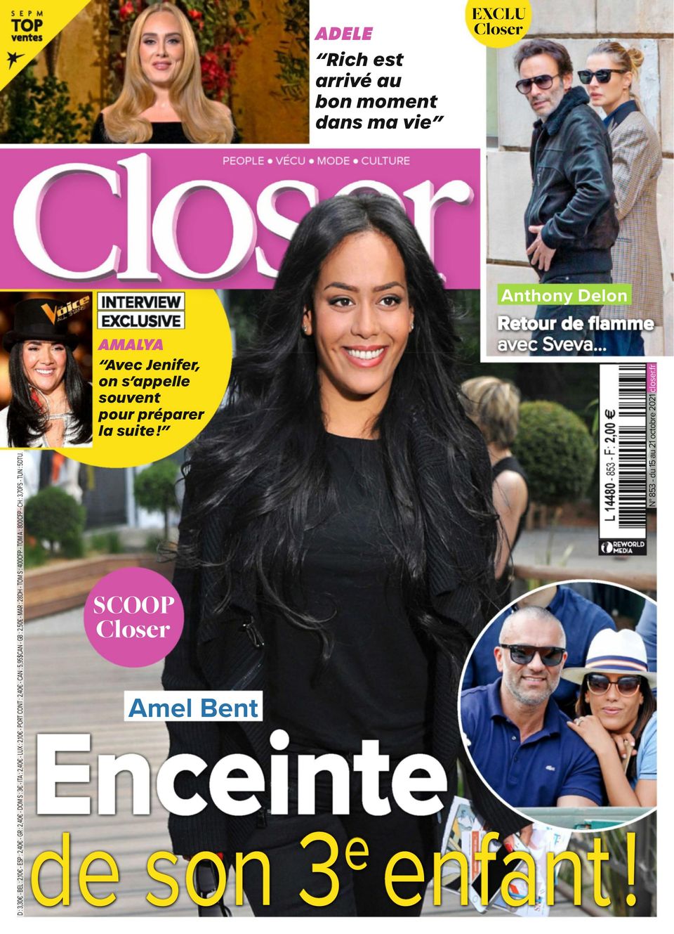 Closer France-October 15, 2021 Magazine - Get your Digital Subscription