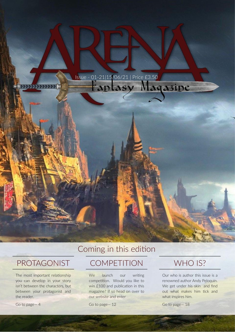 Arena Fantasy Magazine-Issue 1 - Summer 2021 Magazine