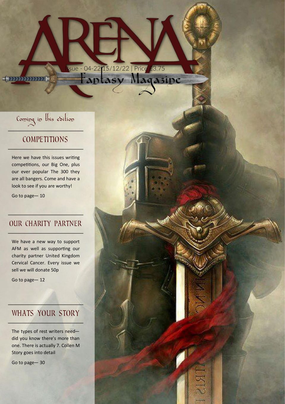 Arena Fantasy Magazine Magazine - Get your Digital Subscription