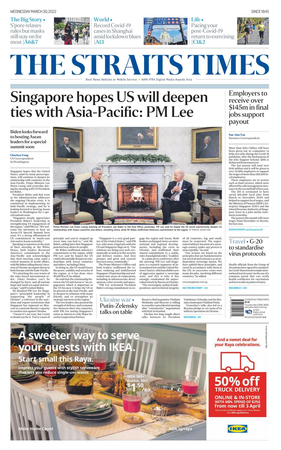Get digital access to The Straits Times - March 30, 2022 issue ...