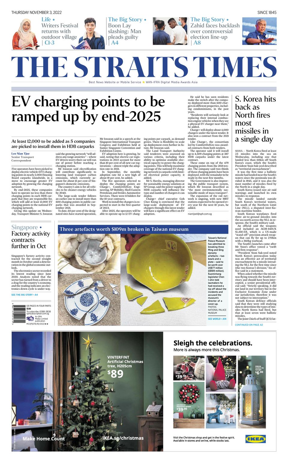 Get digital access to The Straits Times - November 03, 2022 issue ...
