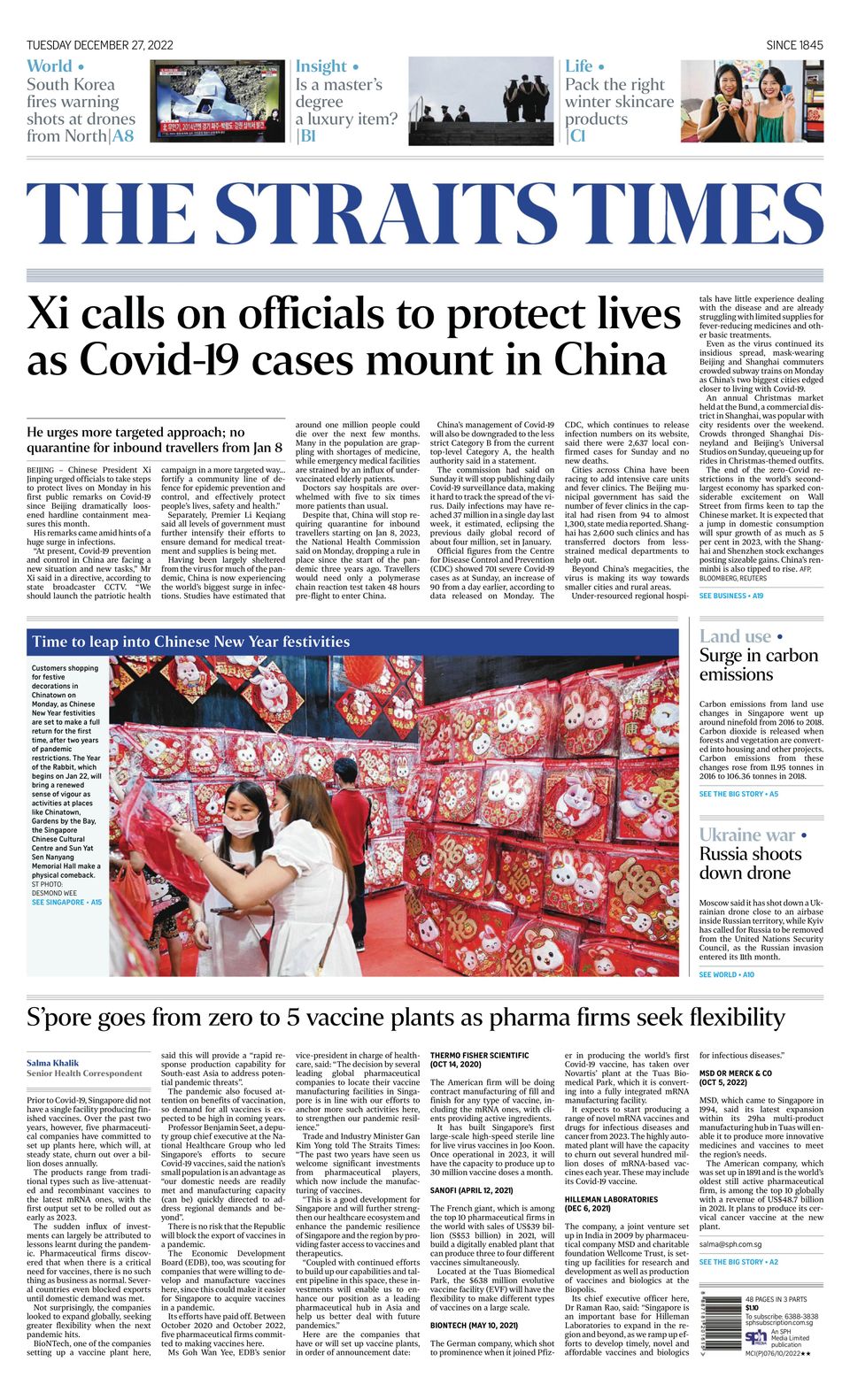 Get digital access to The Straits Times - December 27, 2022 issue ...