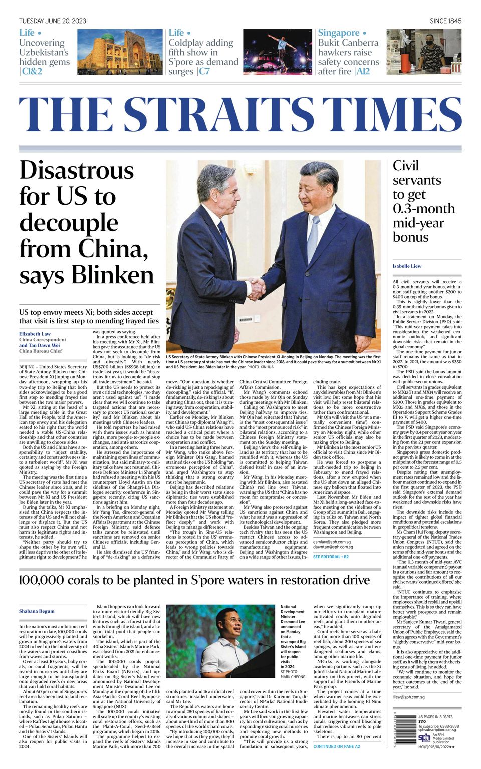 Get digital access to The Straits Times - June 20, 2023 issue | Magzter.com