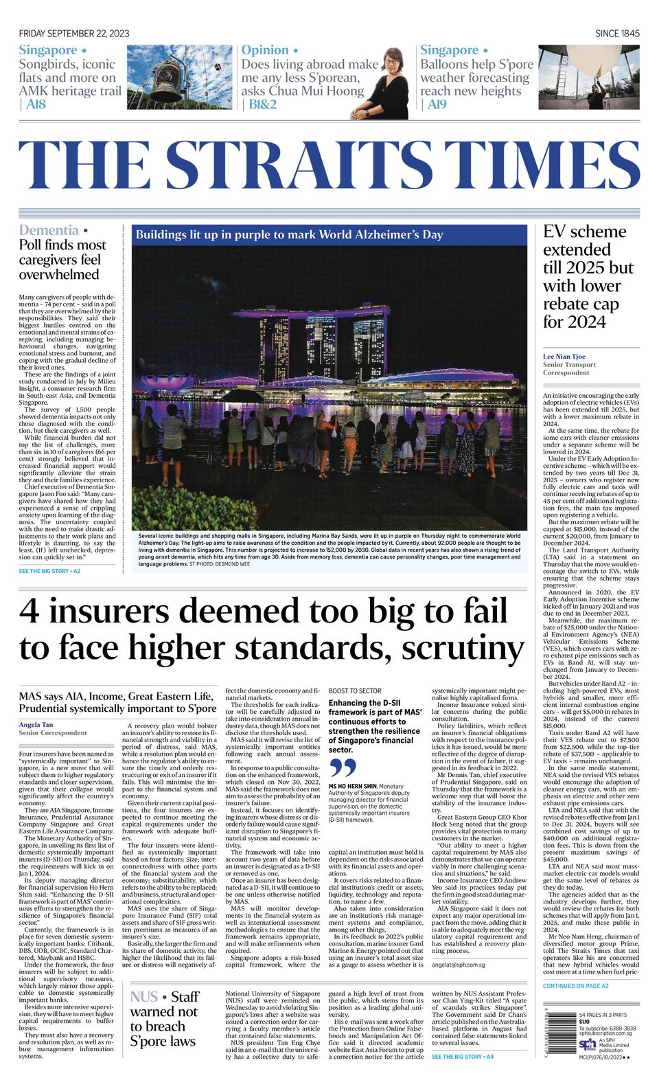 Get digital access to The Straits Times - September 22, 2023 issue | Magzter.com