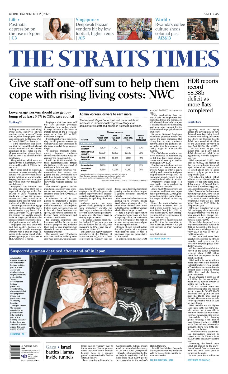Get digital access to The Straits Times - November 01, 2023 issue | Magzter.com