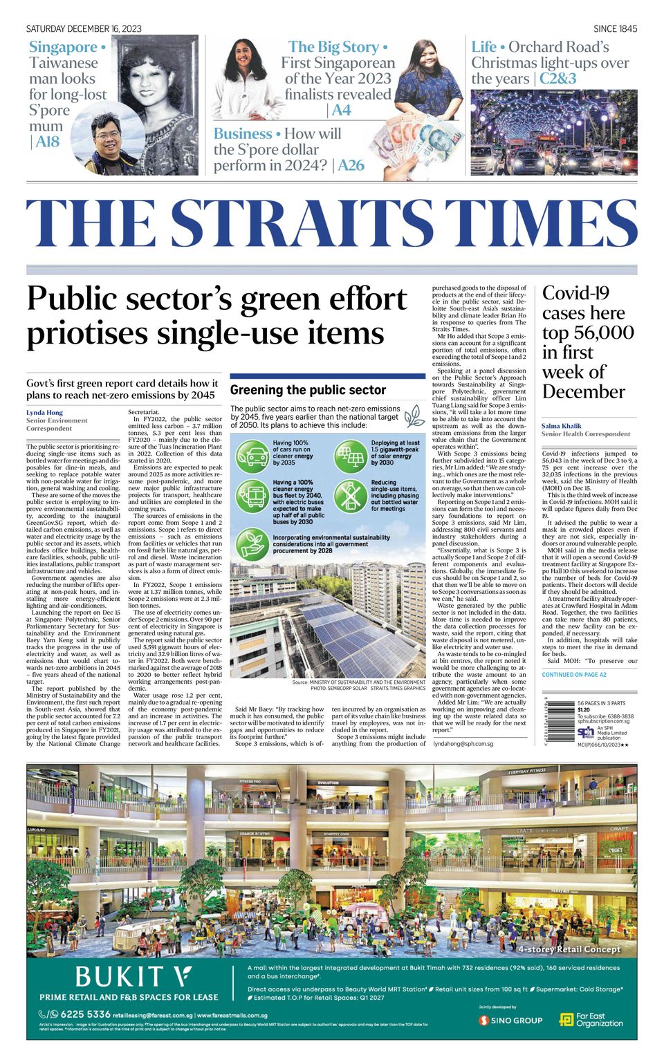 The Straits Times-December 16, 2023 Newspaper - Get your Digital ...