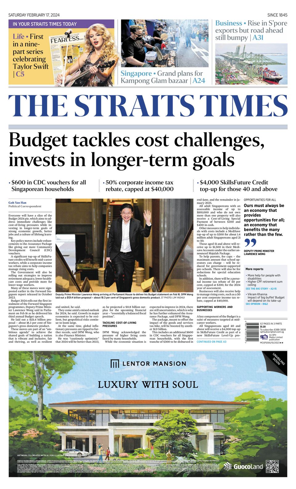 Get digital access to The Straits Times - February 17, 2024 issue | Magzter.com