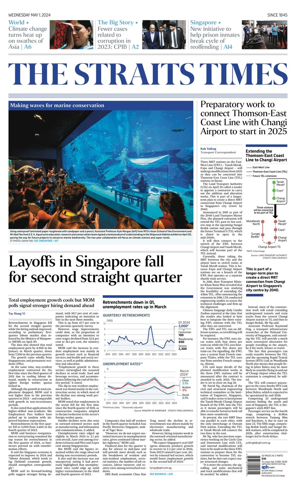 Get digital access to The Straits Times - May 01, 2024 issue | Magzter.com