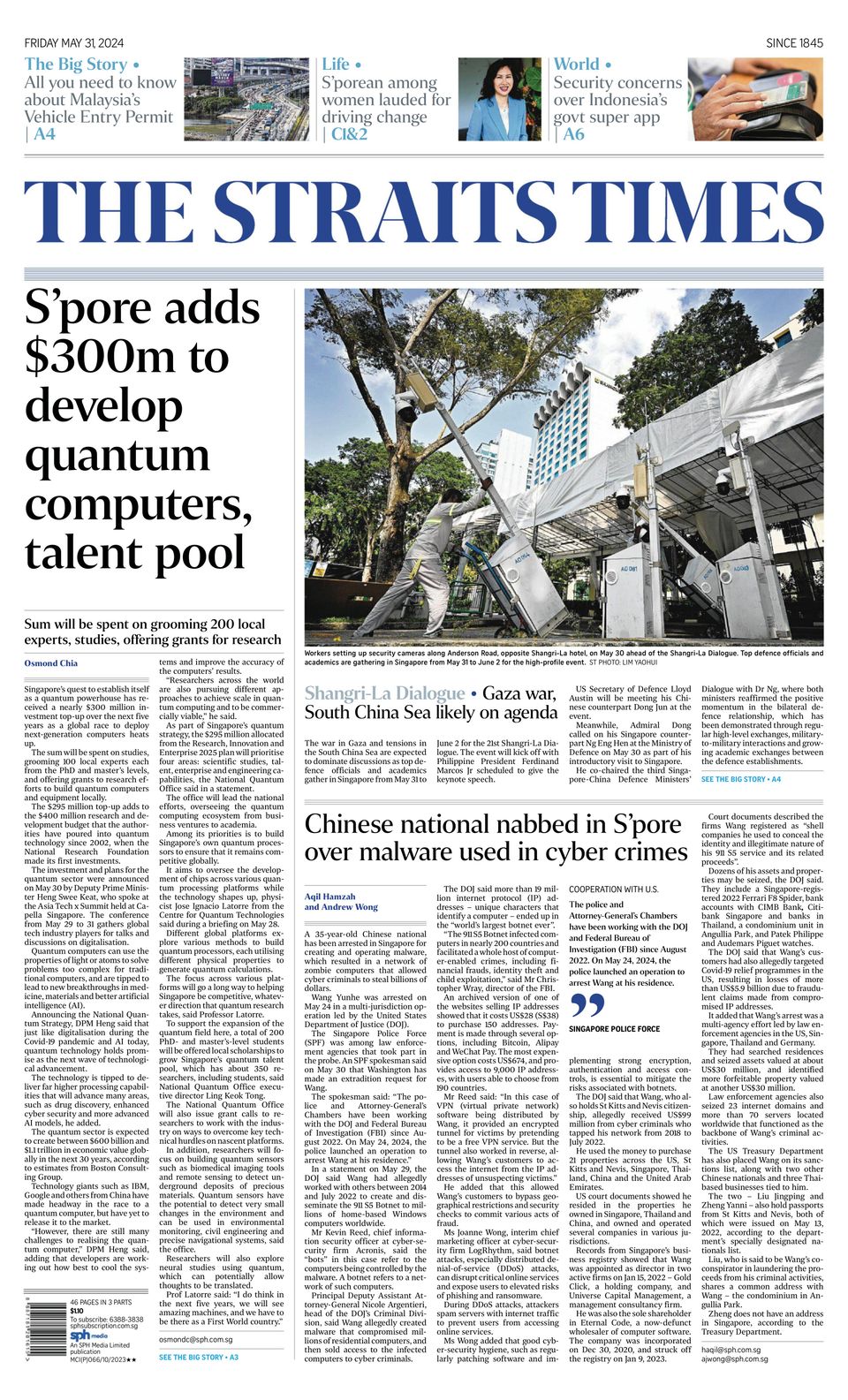 Get digital access to The Straits Times - May 31, 2024 issue | Magzter.com