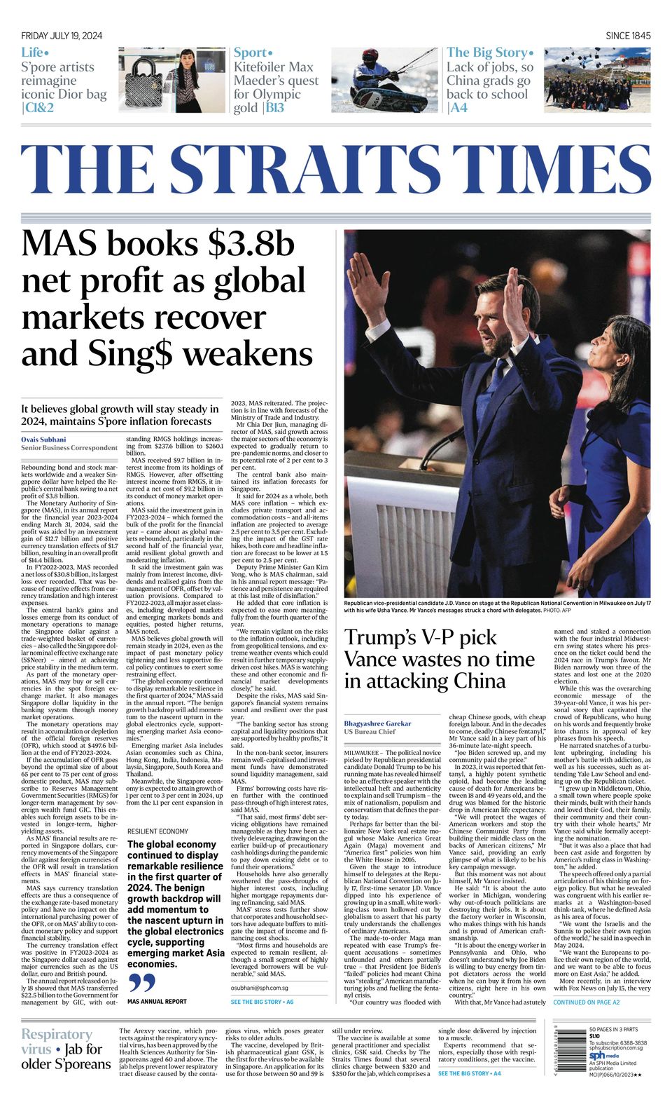 Get digital access to The Straits Times - July 19, 2024 issue | Magzter.com