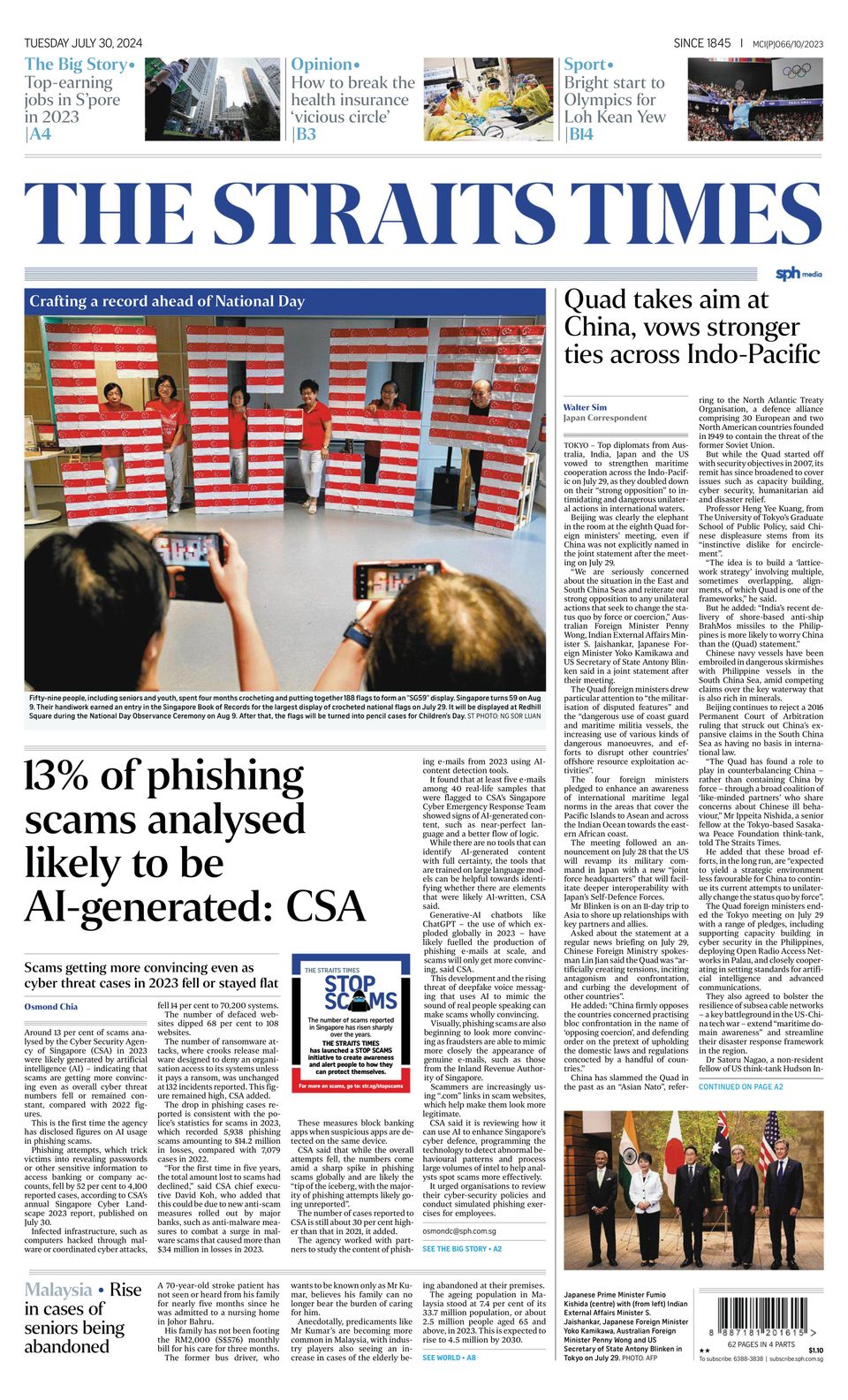 Get digital access to The Straits Times - July 30, 2024 issue | Magzter.com