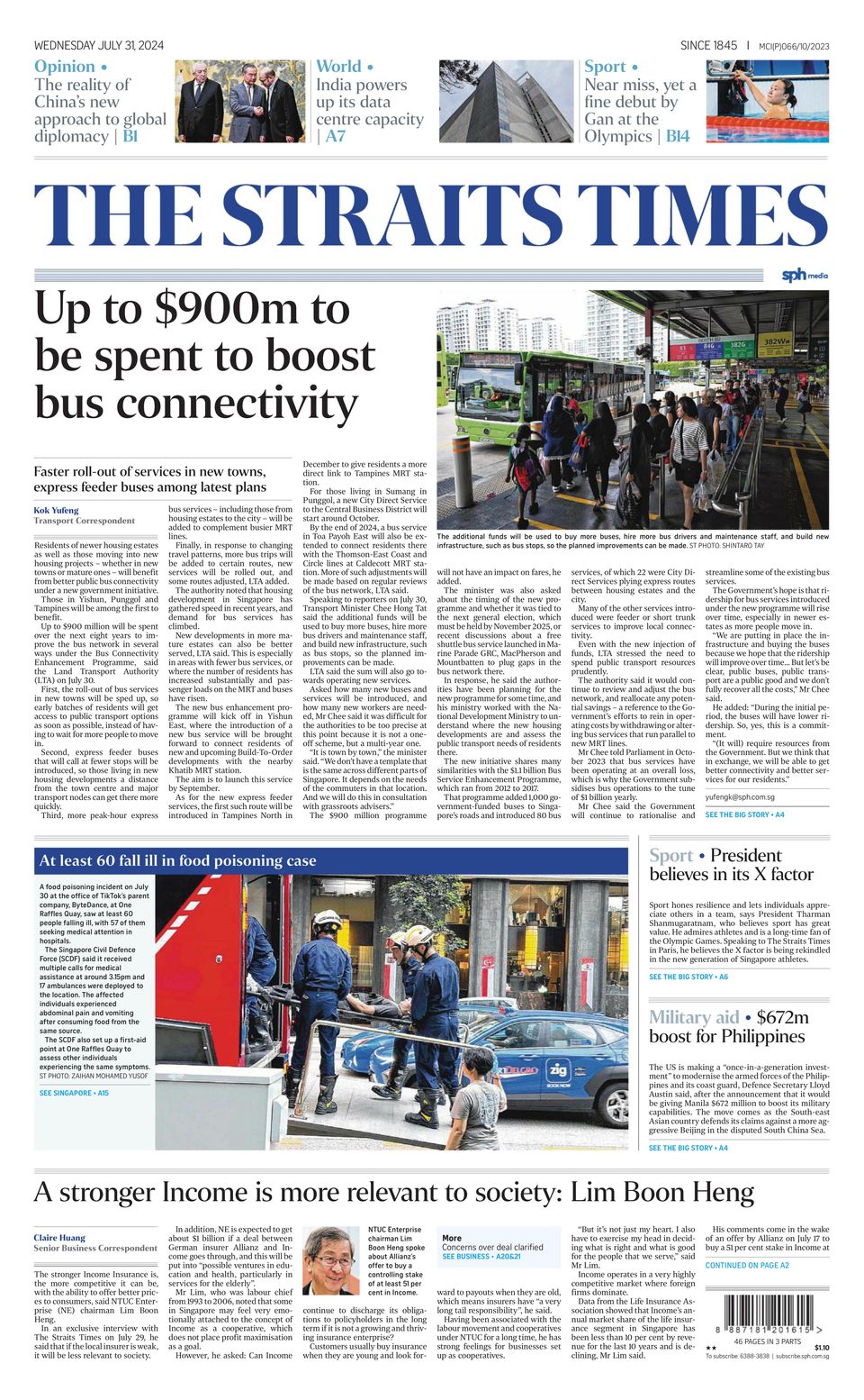Get digital access to The Straits Times - July 31, 2024 issue | Magzter.com
