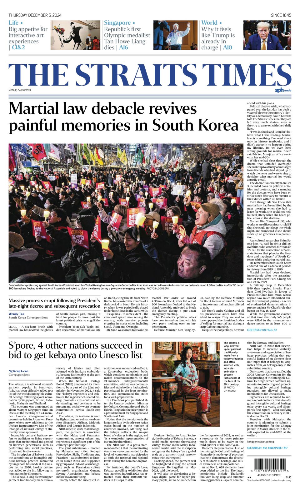 Get digital access to The Straits Times - December 05, 2024 issue | Magzter.com