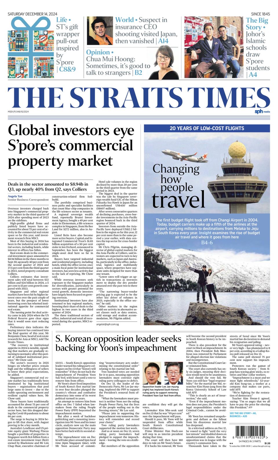 Get digital access to The Straits Times - December 14, 2024 issue | Magzter.com