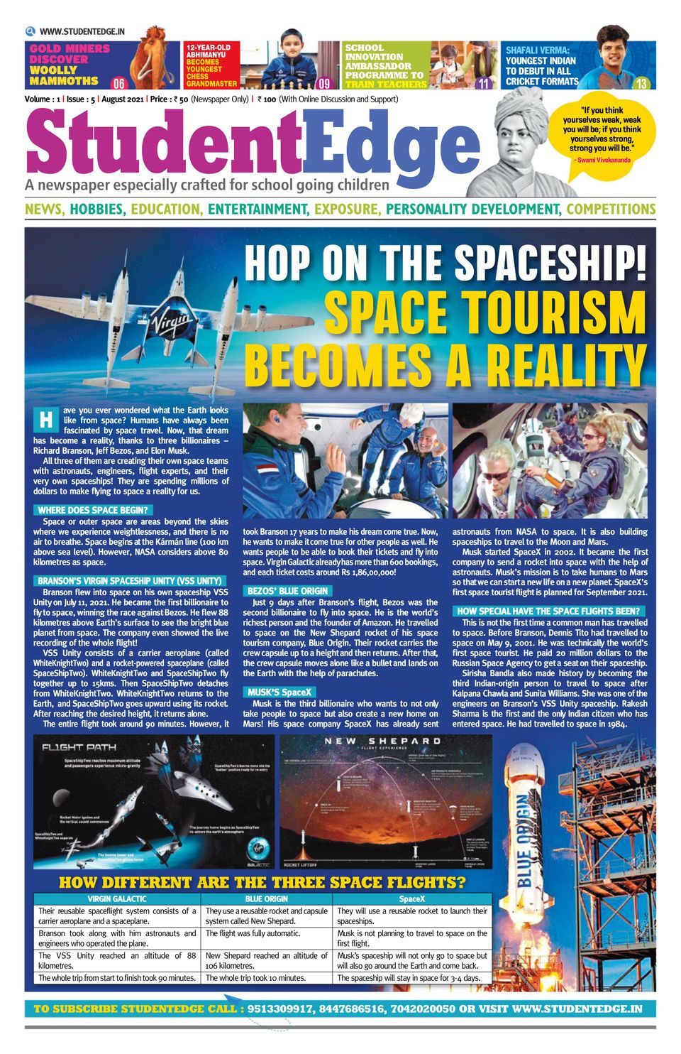 Get digital access to Student Edge - August 2021 issue | Magzter.com