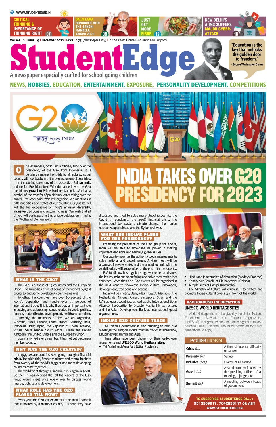 Get digital access to Student Edge - December 2022 issue | Magzter.com