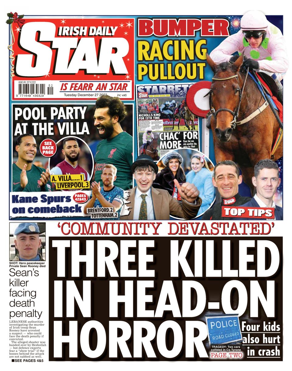 Irish Daily Star-December 27, 2022 Newspaper - Get your Digital ...