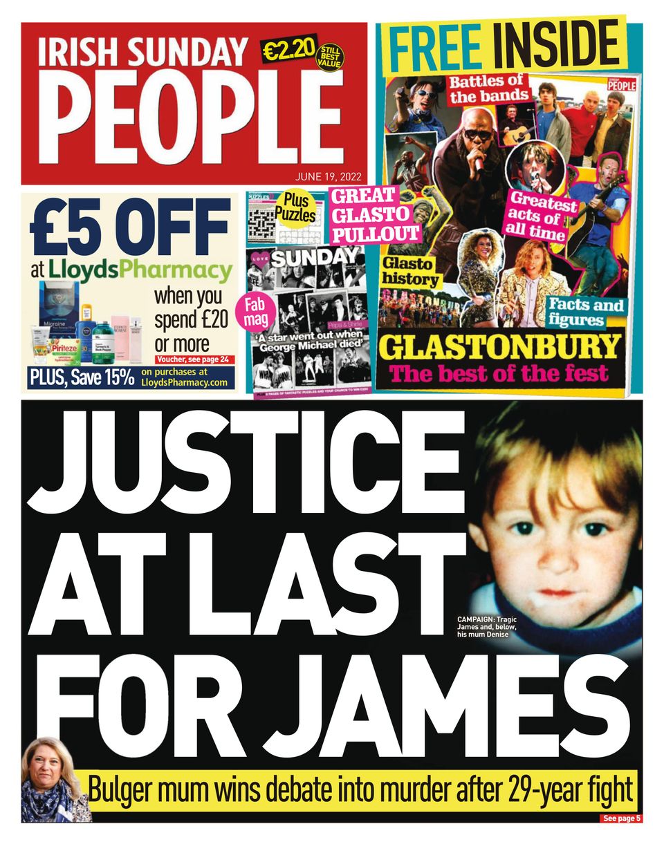 Irish Sunday People-June 19, 2022 Newspaper - Get your Digital Subscription