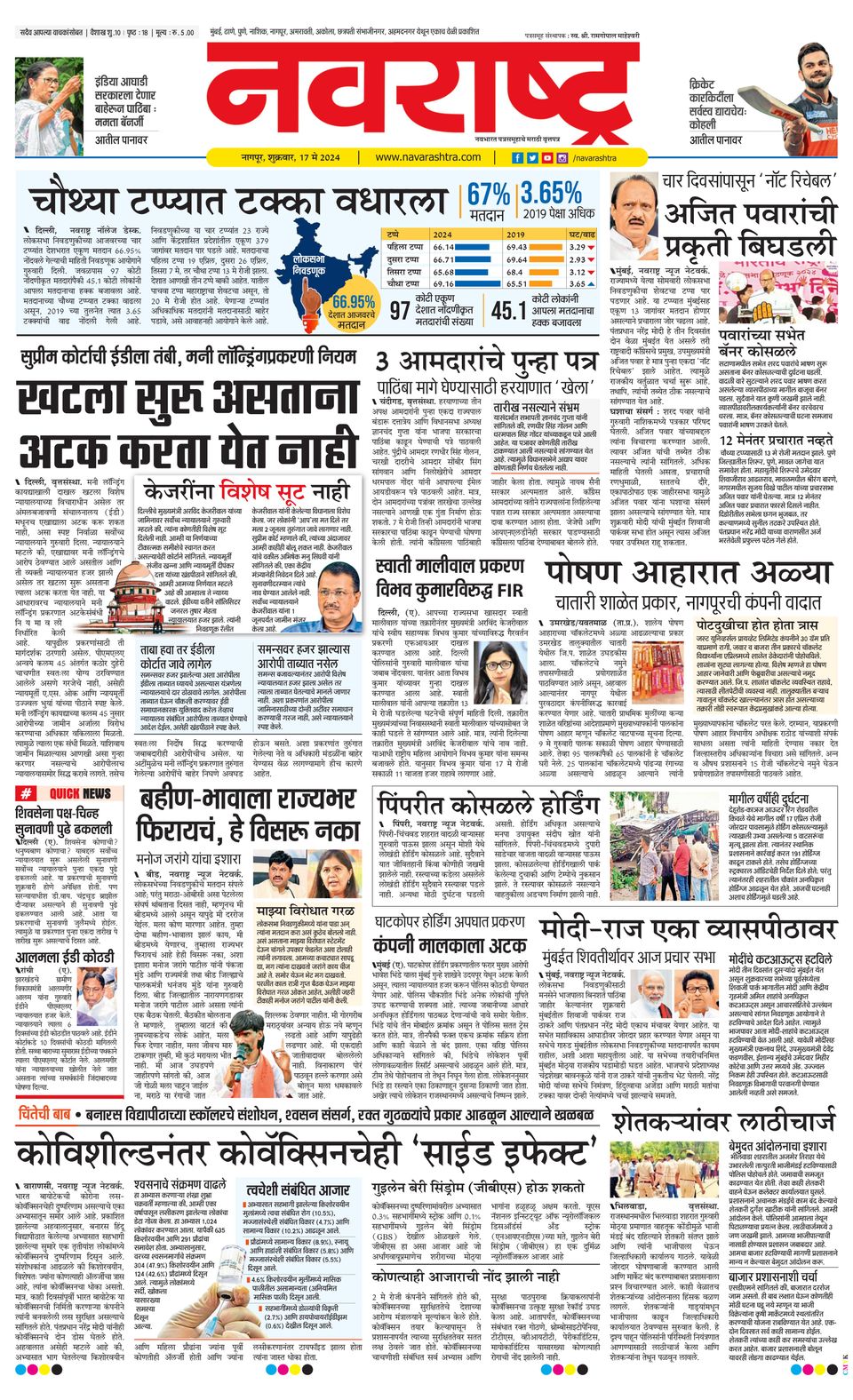 Navarashtra Nagpur Newspaper - Get your Digital Subscription