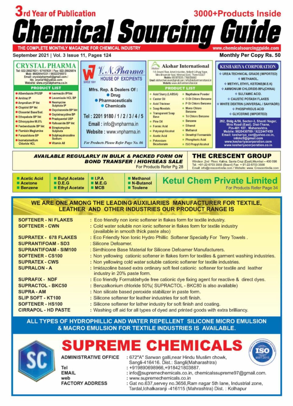 Chemical Sourcing Guide Magazine - Get your Digital Subscription