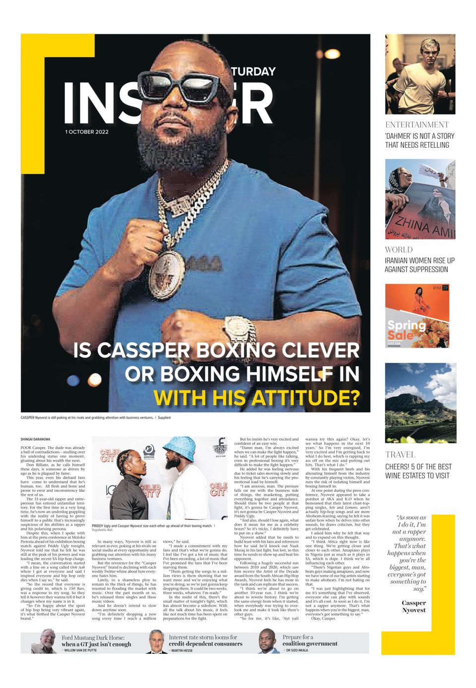 Saturday and Sunday Insider-October 01, 2022 Newspaper