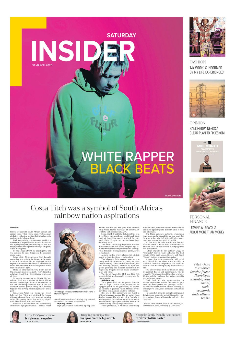 Saturday and Sunday Insider-March 18, 2023 Newspaper