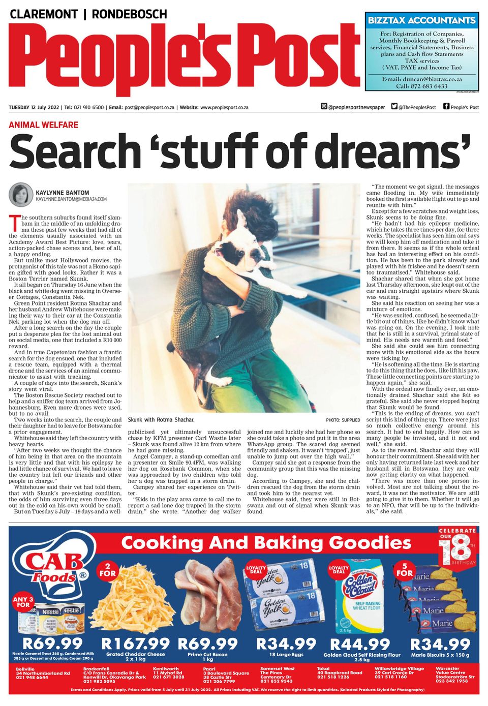 People’s Post Claremont & Rondebosch-July 12, 2022 Newspaper